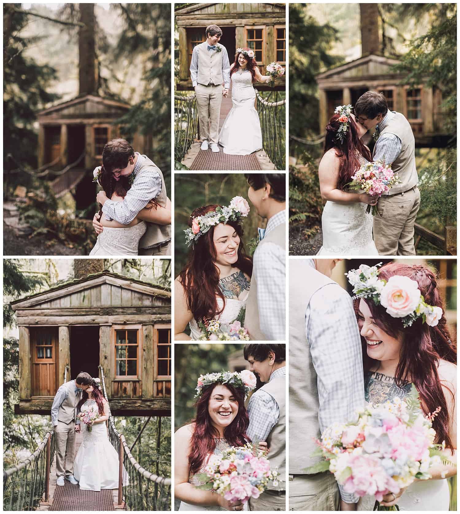 Unique Elopement Locations (Treehouse Point) by Luma Weddings