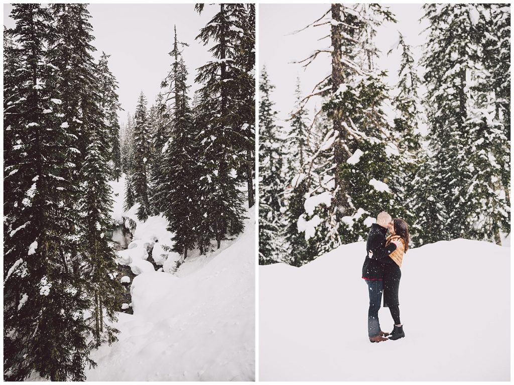 Winter Engagement Session in the Snow | Luma Weddings